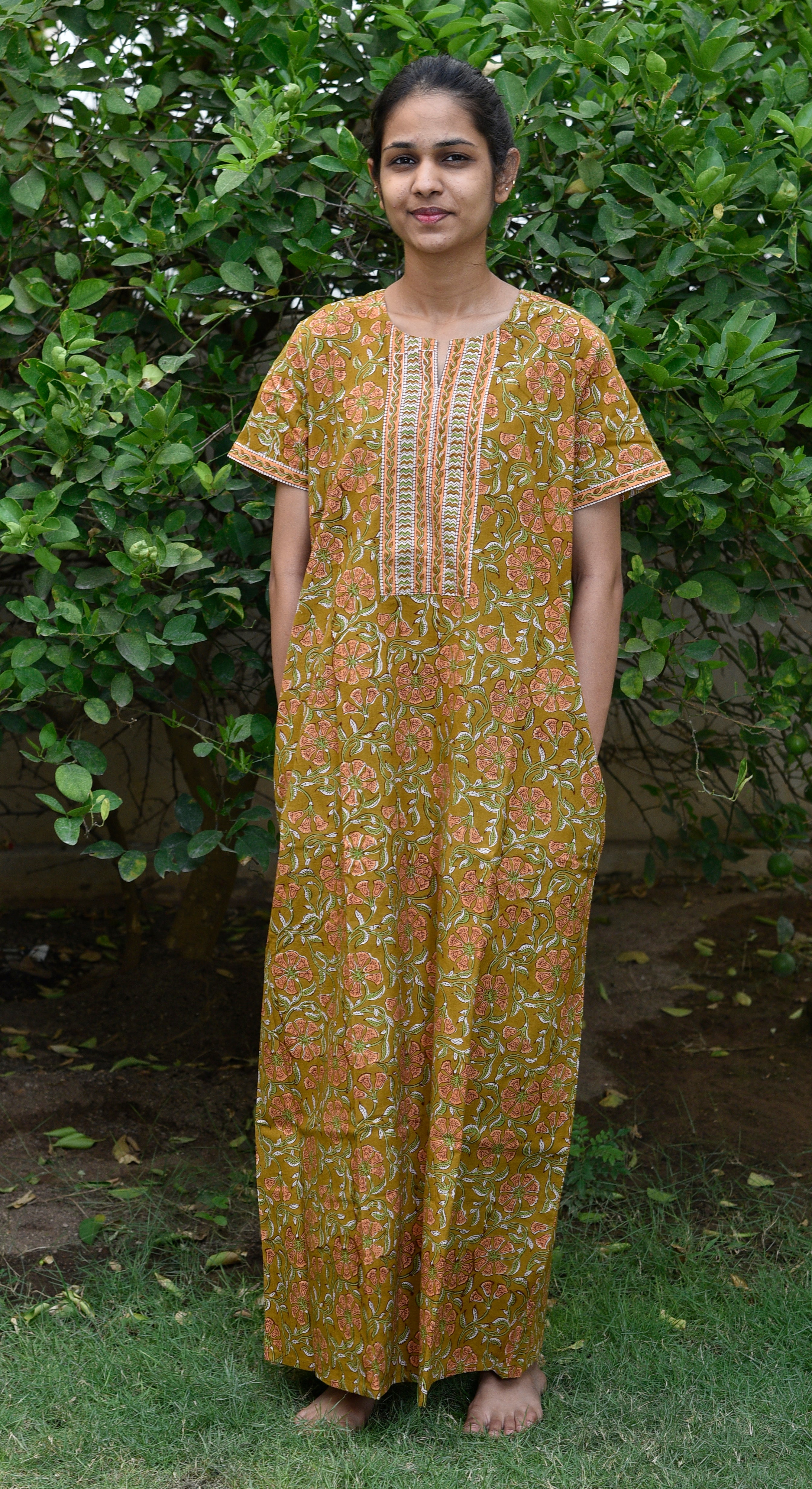 Fenugreek Home Gown – MAMTA FOMRA